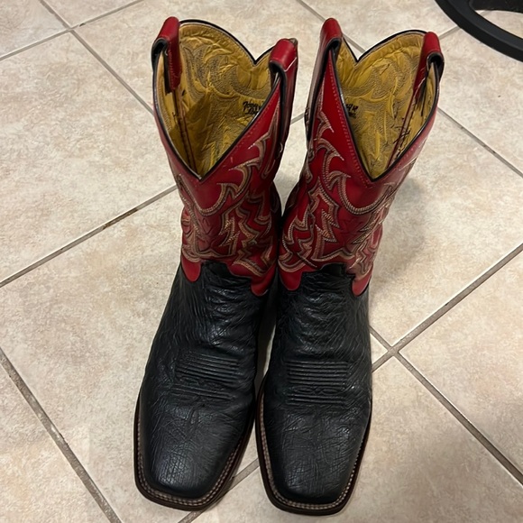 Tony Lama | Shoes | Tony Lama Half Ostrich Boots | Poshmark